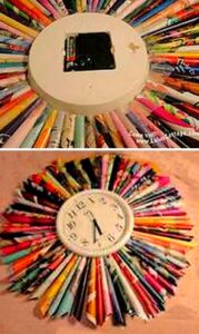Recycled Magazine Clock - Recycled Paper - All Free Crafts