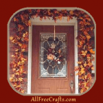 Garland of Fall Leaves - All Free Crafts