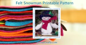 Felt Snowman Pattern