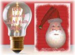 Recycled Light Bulb Santa