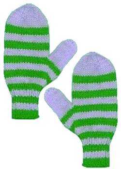 Striped Mittens - Free Knitting Pattern