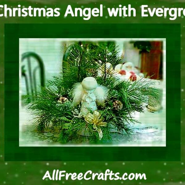 Mini Christmas Evergreen Display - All Free Crafts