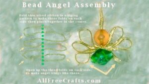 Homemade Bead Angels with Printable Guardian Angel Scroll