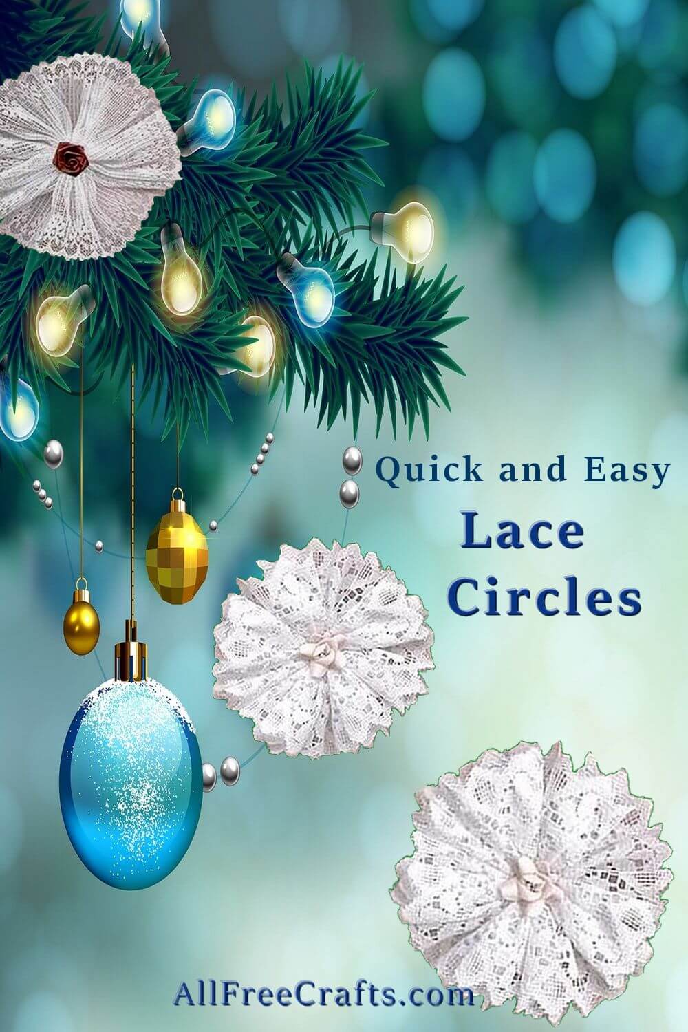 Circles of Lace Christmas Ornaments