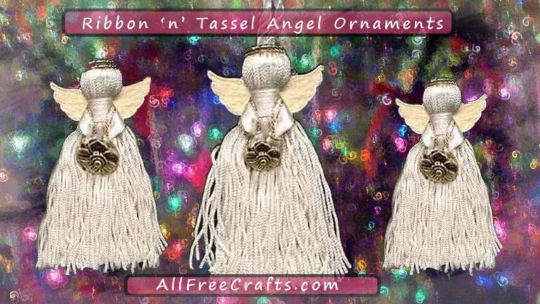 Ribbon Tassel Angels Craft