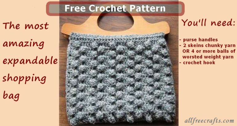 Bobble Bag Crochet Pattern - AllFreeCrafts