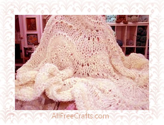 Baby Feather Fan Blanket Pattern - Free Knitting Patterns