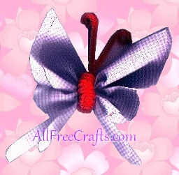 Ribbon Butterflies - All Free Crafts