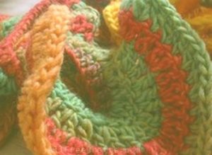 Free Spiral Scarf Crochet Pattern - Wear as a Scarf or a Cowl