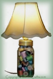 Canning Jar Lamp - All Free Crafts