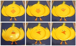Paper Plate Chick Craft Project for Spring or Easter