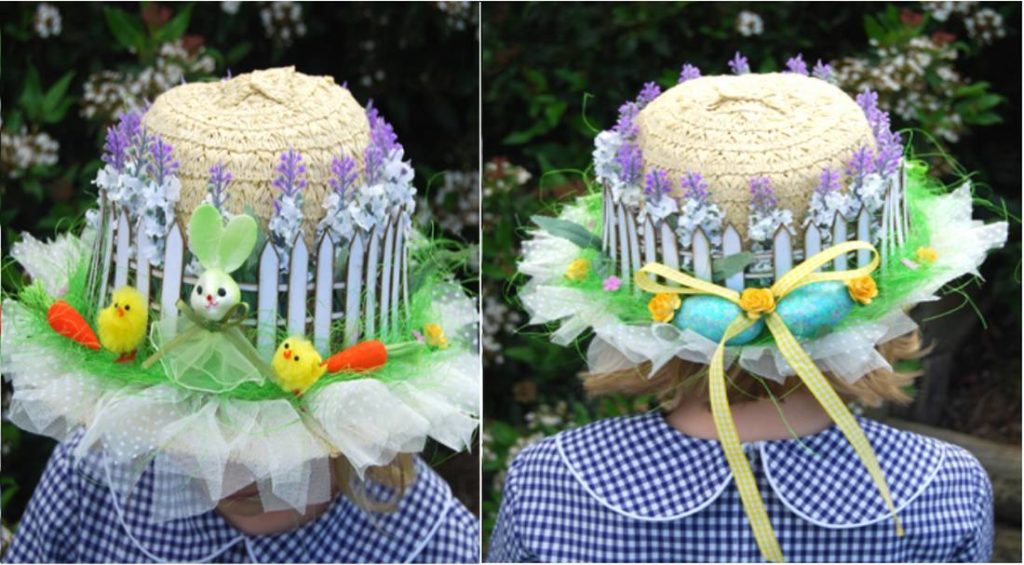 Ten Quick Straw Hat Easter Bonnets - All Free Crafts