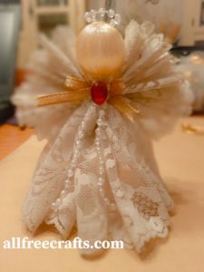 Lace Ribbon Angel - All Free Crafts