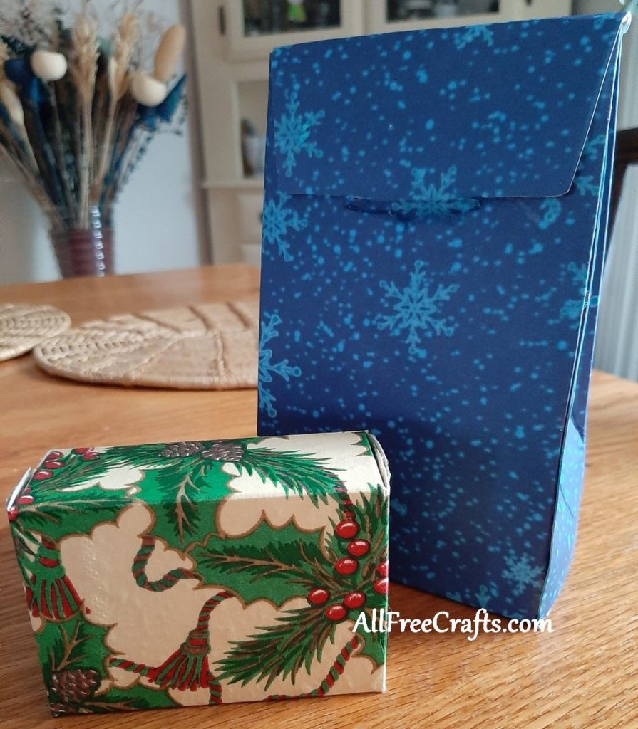 Recycled Cardboard Gift Boxes - All Free Crafts
