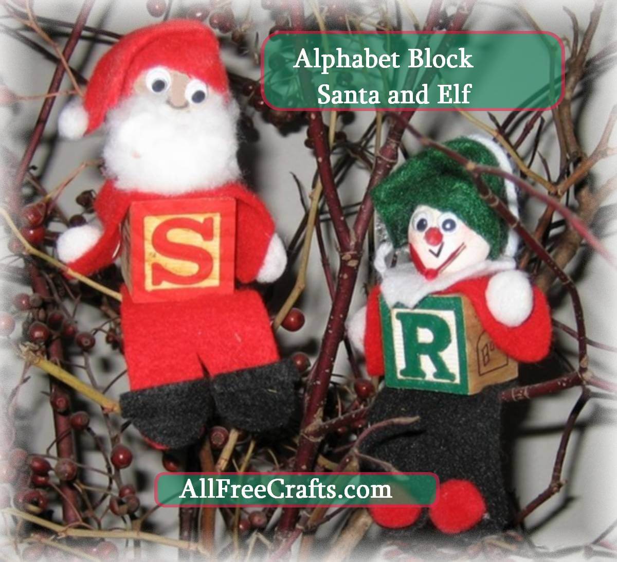 Alphabet Block Elves or Santa