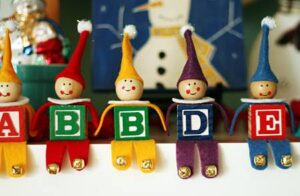 Alphabet Block Elves or Santa
