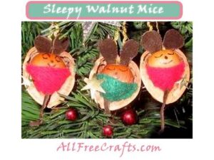 Walnut Mice Craft Project