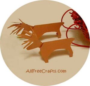 Construction Paper Reindeer: Free Printable Template - All Free Crafts