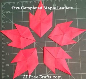 Construction Paper Maple Leaf - DIY plus Video - All Free Crafts