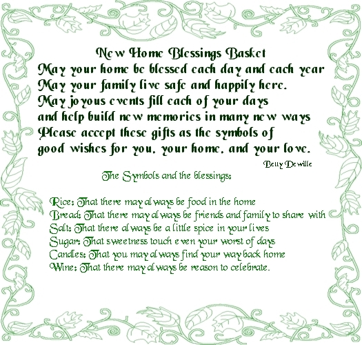 New Home Blessings Basket